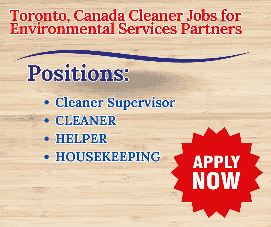Toronto, Canada Cleaner Jobs for Environmental Services Partners - Jobs ...